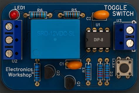 Toggle Switch With A Timer Using The Timer IC Electronics Workshop