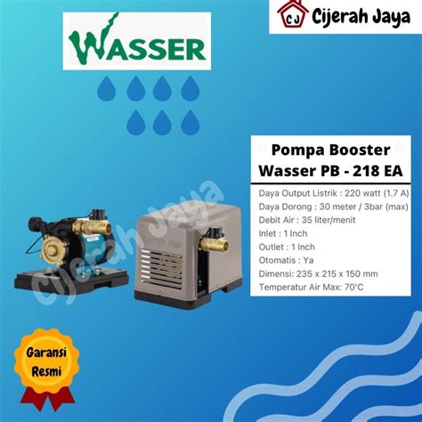 Jual Pompa Wasser Pb 218 Ea Mesin Pompa Air Pendorong Wasser Pb 218 Ea Booster Pump Pompa