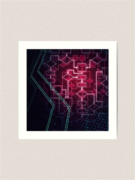 Abstract Algorithm Flowchart Background Art Photo Print Flowchart T