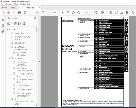 2009 Nissan Quest V42 Series Service Manual Pdf Download Heydownloads