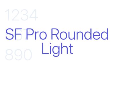 SF Pro Rounded Light Font Free Download Now