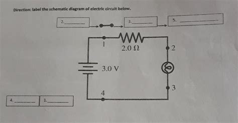 Label The Schematic Diagram Of Electric Circuit Below Circuit Diagram