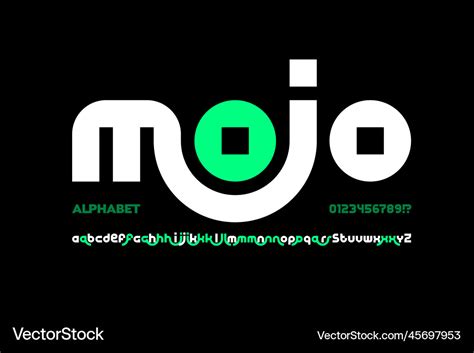 Linked Letters Font Royalty Free Vector Image Vectorstock