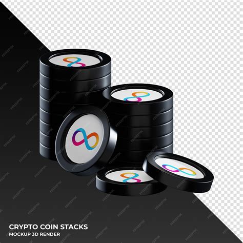 Premium Psd Internet Computer Icp Coin Stacks Cryptocurrency 3d Render Illustration