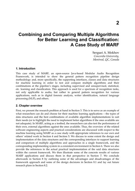Pdf Combining And Comparing Multiple Algorithms For Better Learning