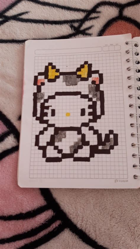 Hello Kitty Dibujo De Cuadritos D Artofit