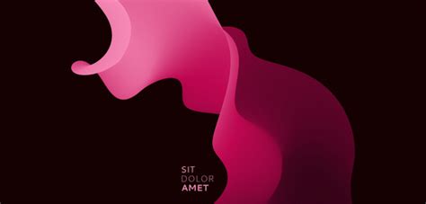 3d Abstract Wavy Background With Modern Gradient Vector Image