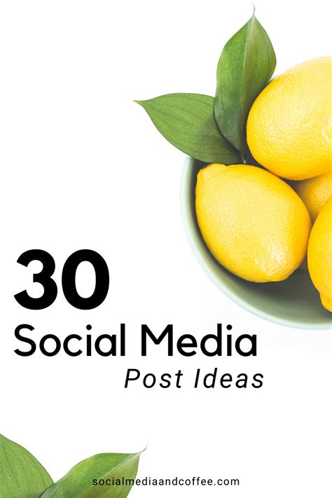30 Social Media Post Ideas A Month Of Posts Planned For You Social Media Post Social Media