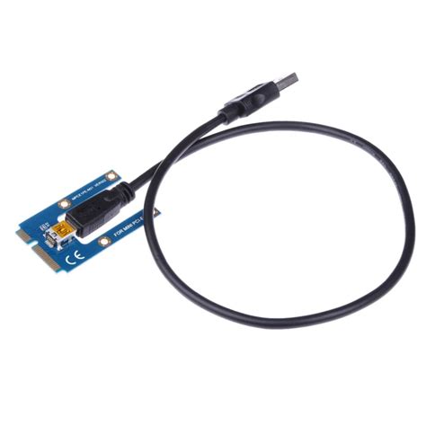 40cm Black USB 3 0 Mini PCI E Extender Riser Card Adapter Extension Mini Pcie Cable For Bitcoin