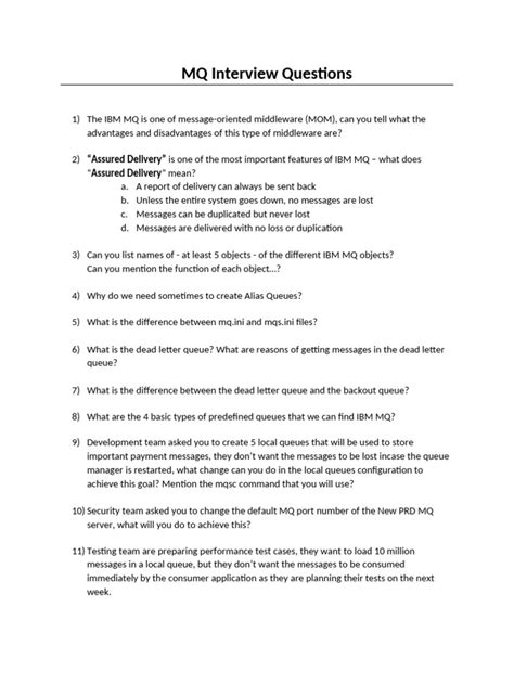 Mq Questions Answers Pdf Network Architecture Computer Science