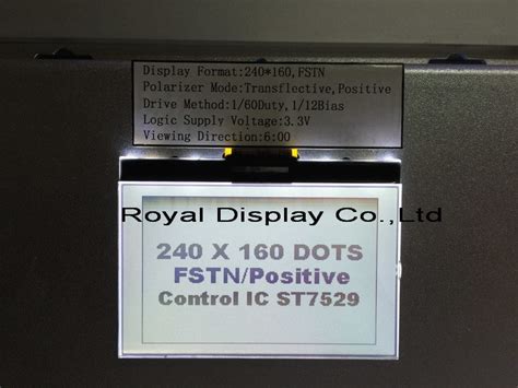 Custom Size Dots LCD Display FSTN Graphic Matrix Character Touch Graphics LCD And