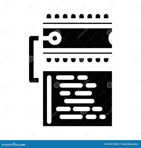 Microcontroller Programming Electronics Glyph Icon Vector Illustration Stock Vector