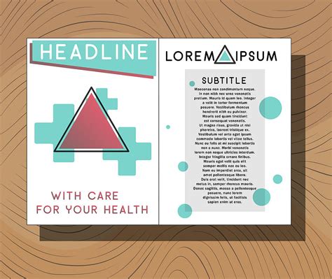 의료 안내 책자 표지 템플릿 전단지 디자인 벡터 Eps Ai Uidownload