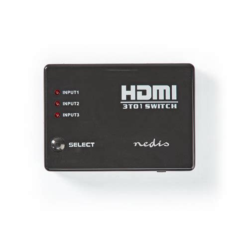 HDMI Switch 3 Port S 3x HDMI Input 1x HDMI Output 1080p 3 4 Gbps ABS Black