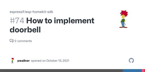 How To Implement Doorbell Issue Espressif Esp Homekit Sdk Github