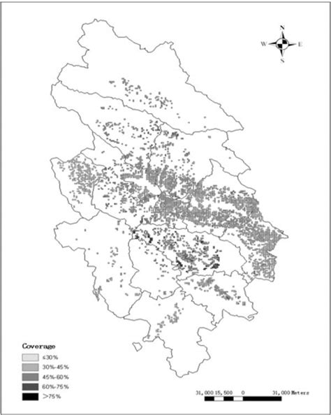 The Map Of Vegetation Coverage Grade Download Scientific Diagram
