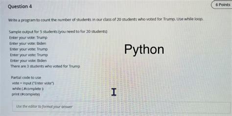 Solved Question 4 6 Points Write A Program To Count The