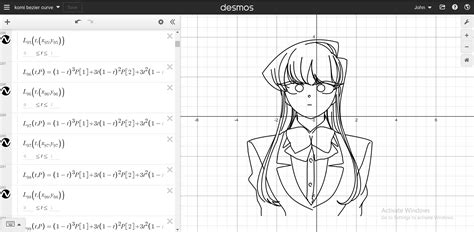 Drew Komi But With Bezier Curves This Time R Komi San