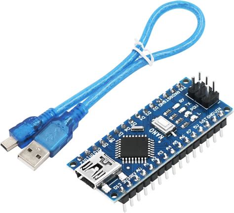 Nano V ATmega P Compatible Con Arduino CH G Placa Board Cable Incluido Y Pines