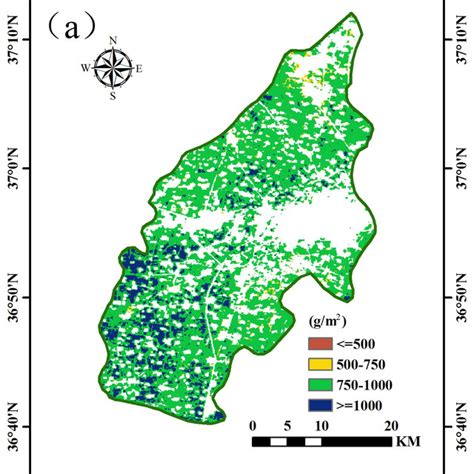 The Estimated Yield Maps Of The Blended Data A Site 1 And B Site 2 Download Scientific