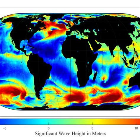 Significant Wave Height Interpolated To Computational Grid Worldwide