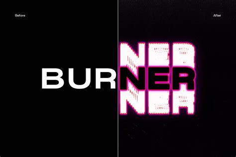 Burner Distortion Text Effect Premium And Free Psd Mockup Store