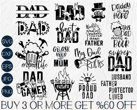 Fathers Day Svg Bundle Dad Svg Funny Father Shirt Svg Grandpa Svg