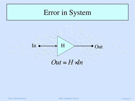 Ppt Steady State Error In Feedback Control Powerpoint Presentation