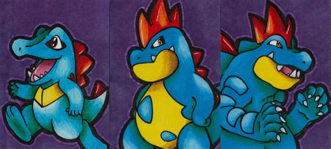 Totodile Croconaw Feraligatr — Weasyl
