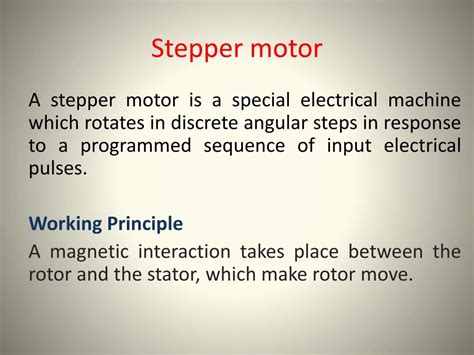 PPT Stepper Motor PowerPoint Presentation Free Download ID 9077978