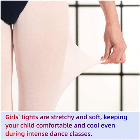 Dipug 123 Pairs Girls Convertible Ballet Tightssoft Transition