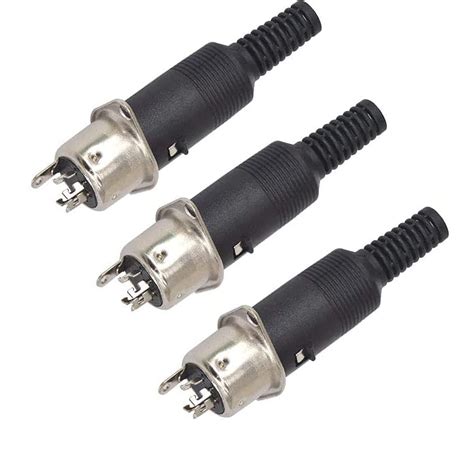 Buy 5 Pin DIN Male Plug Female Adapter Socket Panel Chassis Audio AV Solder 6 Pin Din