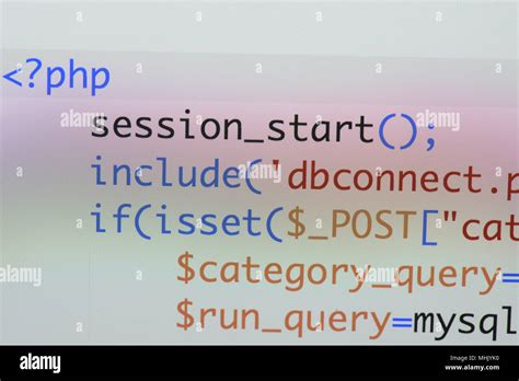 Real Php Code Developing Screen Programing Workflow Abstract Algorithm