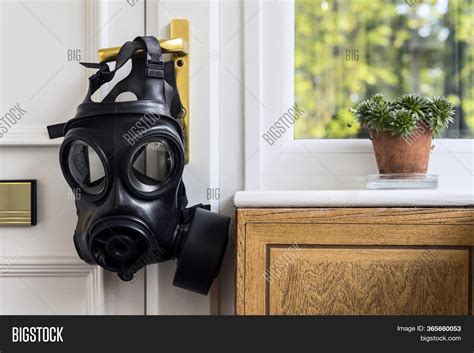 Sas Gas Mask Hanging Image And Photo Free Trial Bigstock