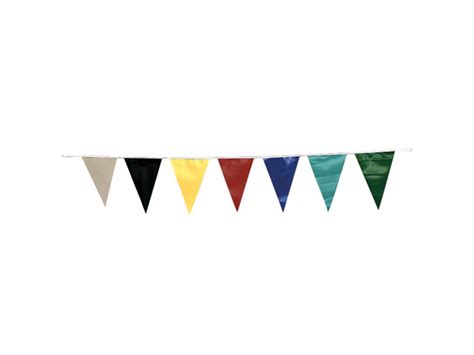 Pvc Pennants Plain Blue Lemon