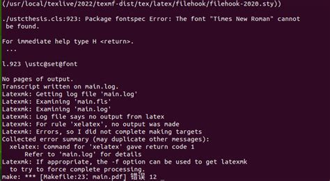 Ubuntu编译时设置fontsetwindows时的报错 · Issue 337 · Ustctugustcthesis · Github