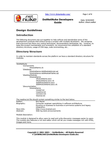 Dotnetnuke Developers Guide Pdf