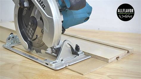Simple DIY Circular Saw Guide With T Slots Step By Step Guide AllFlavor Workshop
