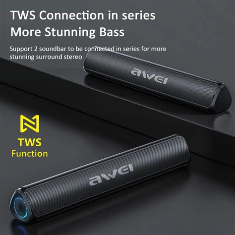 Awei Y33 Bluetooth Speaker Soundbar 1800mah Battery