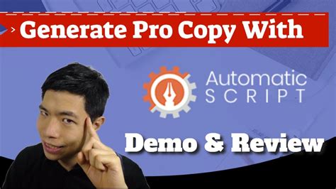 Automatic Script Demo Review Tutorial Best Copywriting Software Or Funnel Script
