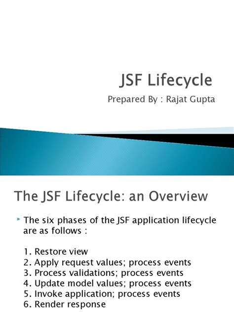 Pdf Jsf Lifecycle Dokumentips