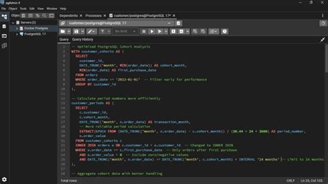Sql Postgresql Cohortanalysis Dataanalytics Customerretention