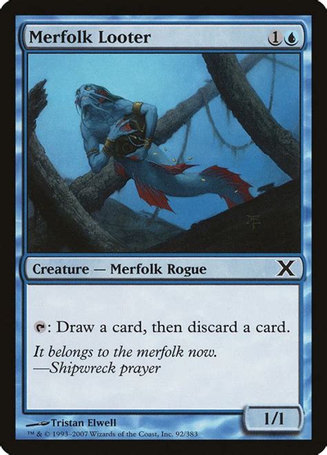 Merfolk Looter Merfolk Magic The Gathering Mtg Merfolk
