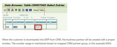 Account Group In Erp And Its Mapping Relationship With Crm Partner