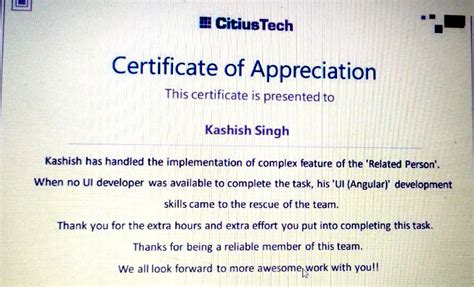Kashish Singh On Linkedin Softwareengineer Development Appreciation