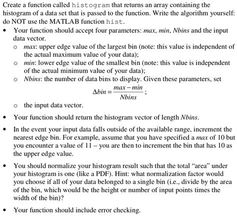 Solved Create A Function Called Histogram That Returns An