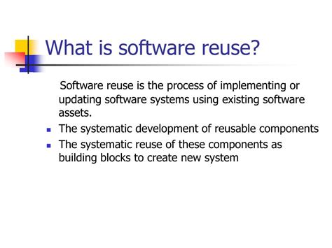 Ppt Software Reuse Powerpoint Presentation Free Download Id 971466