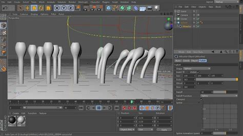 Mospline и Attractor Cinema 4d Tutorial Cinema 4d Attractors