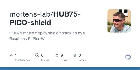 github mortens lab hub75 pico shield hub75 matrix display shield