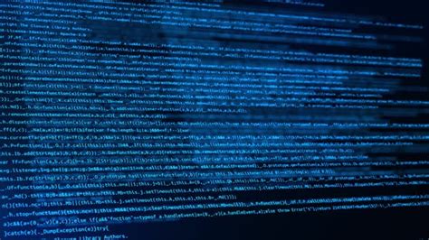 Big Data Ai Network Program Code Scrolling Programming Code Motion